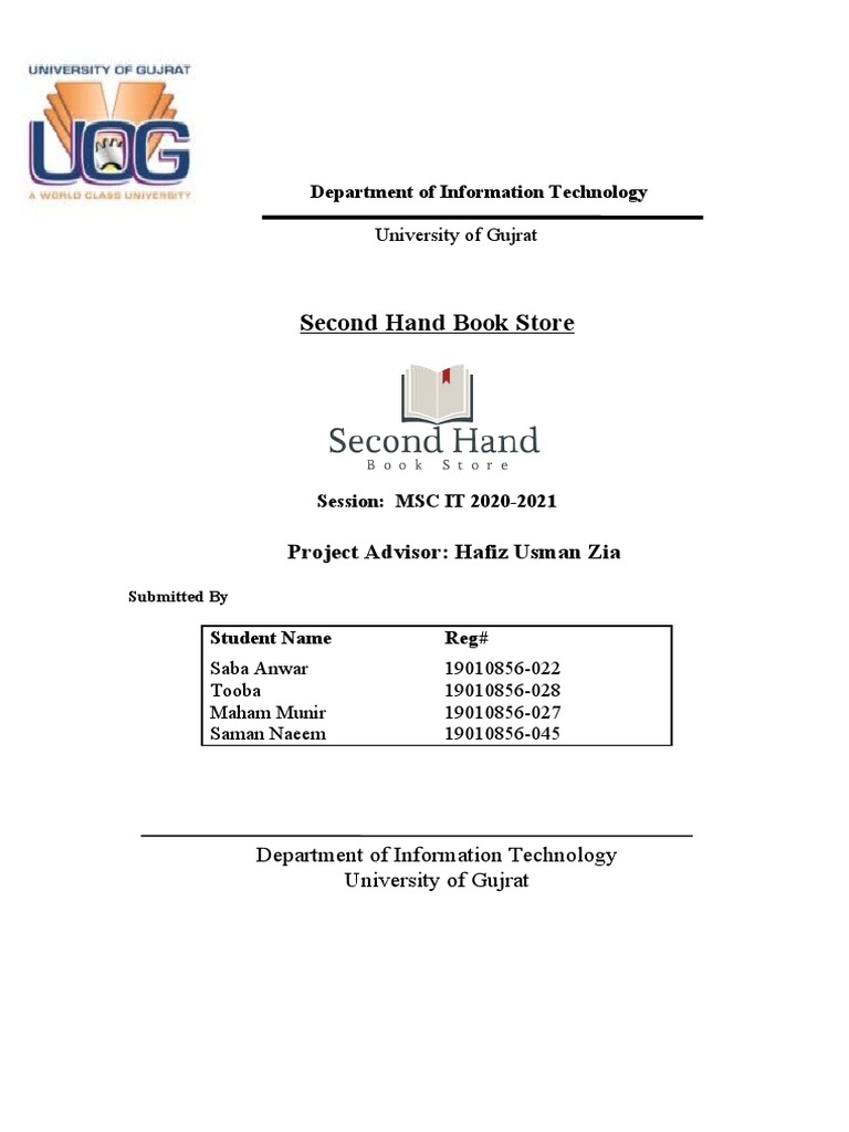 Second Hand Book Store Documentation | PDF | Software Engineering | Information Technology
