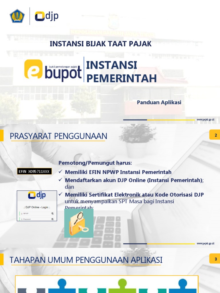Panduan Aplikasi Ebupot IP | PDF