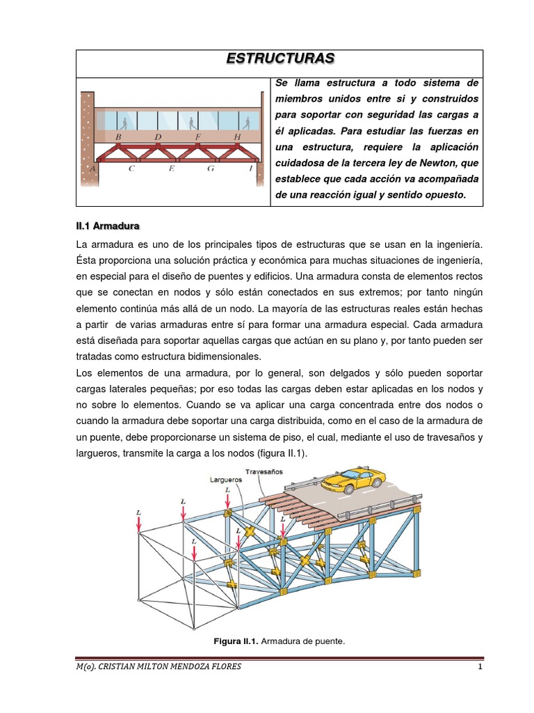 Estatica Estructuras | PDF | Braguero | Puente