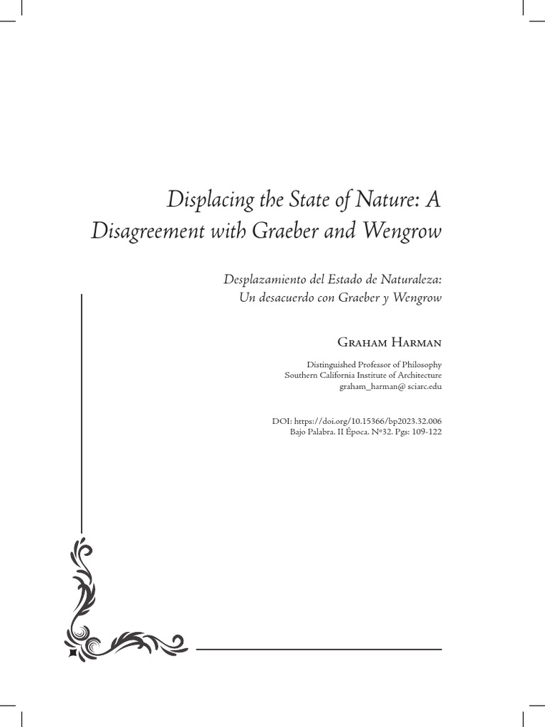 Displacing The State of Nature: A Disagreement With Graeber and Wengrow ...