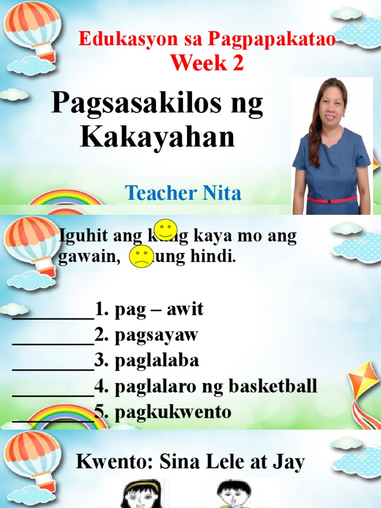 Edukasyon Sa Pagpapakatao Week 2 | PDF