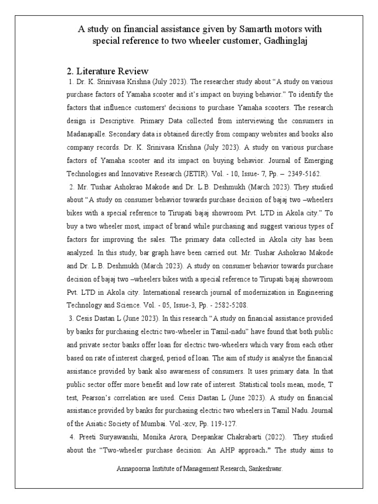 Sip Chapter 2 (Literature Review New | PDF | Consumer Behaviour | Behavior