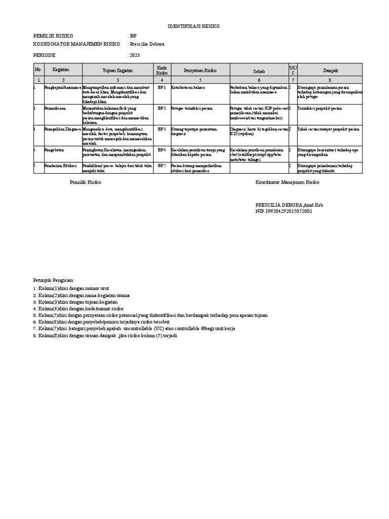 Form Menris BP Baru | PDF