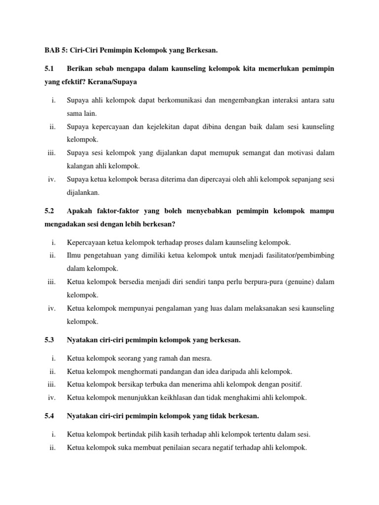 Latihan Bab 5 Dan 6 Piqa | PDF | Karier & Perkembangan | Ilmu Sosial
