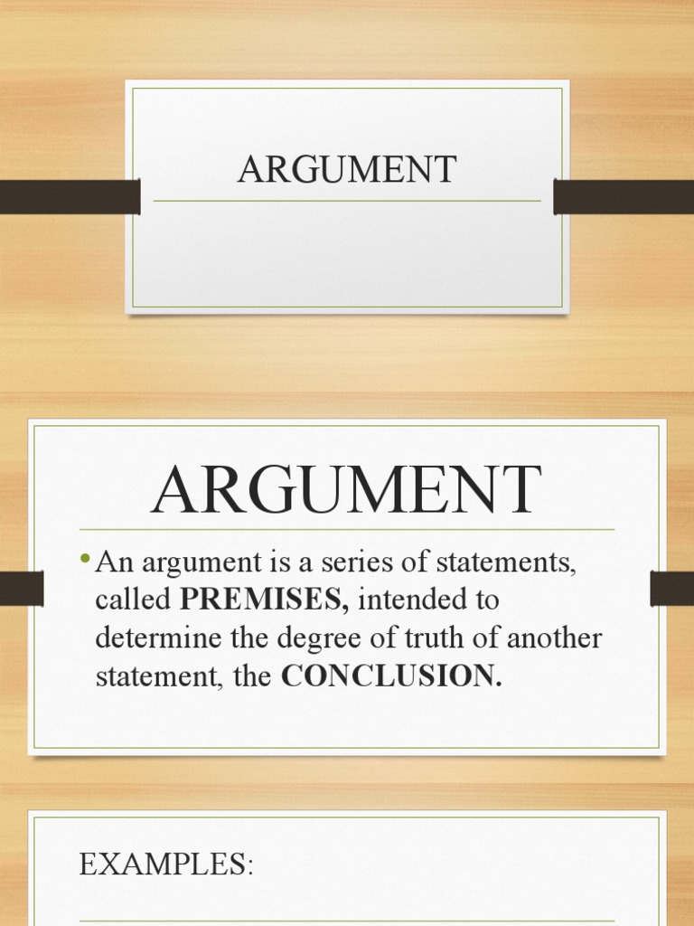 Argument | PDF