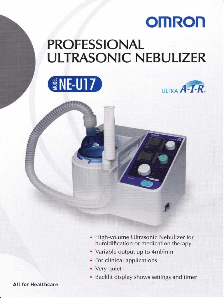 Clinical Ultrasonic Nebulizer Guide | PDF | Manufactured Goods | Equipment