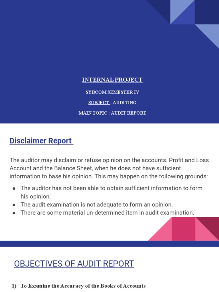 Audit Report Types and Opinions | PDF | Auditor's Report | Audit