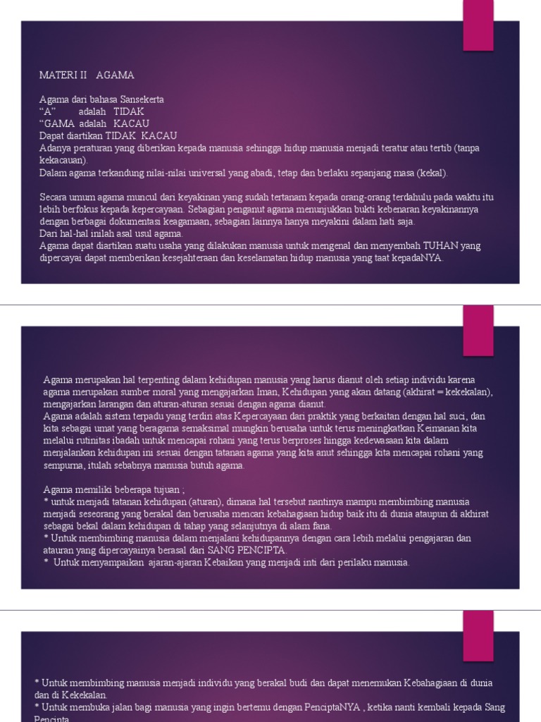Materi II Agama | PDF