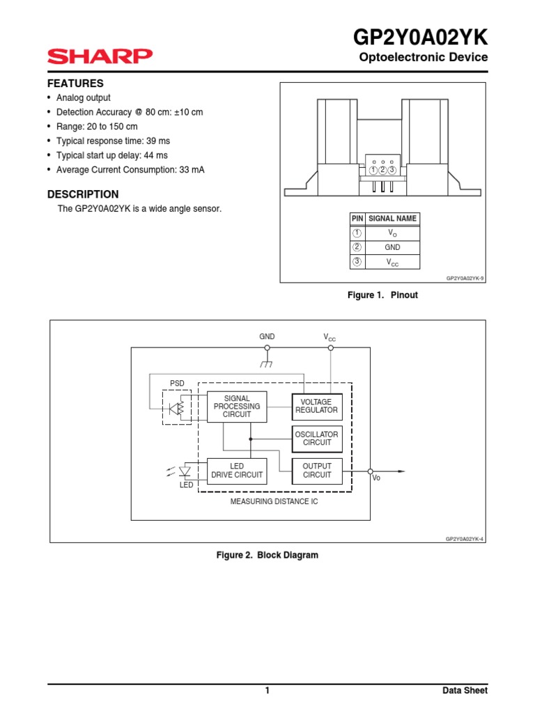 Gp2y0a02yk Data Sheet | PDF | Reliability Engineering | Mirror
