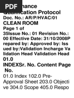 Area Qualification Protocol | PDF | Pressure Measurement | Calibration