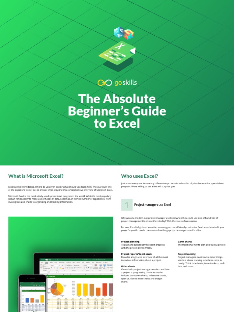 Goskills Guide To Excel | PDF | Microsoft Excel | Spreadsheet