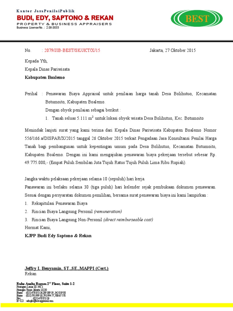 Surat Penawaran Dan RAB | PDF