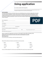 Sugar Daddy Application Form (Free To Use) | PDF | Sex | Human Reproduction