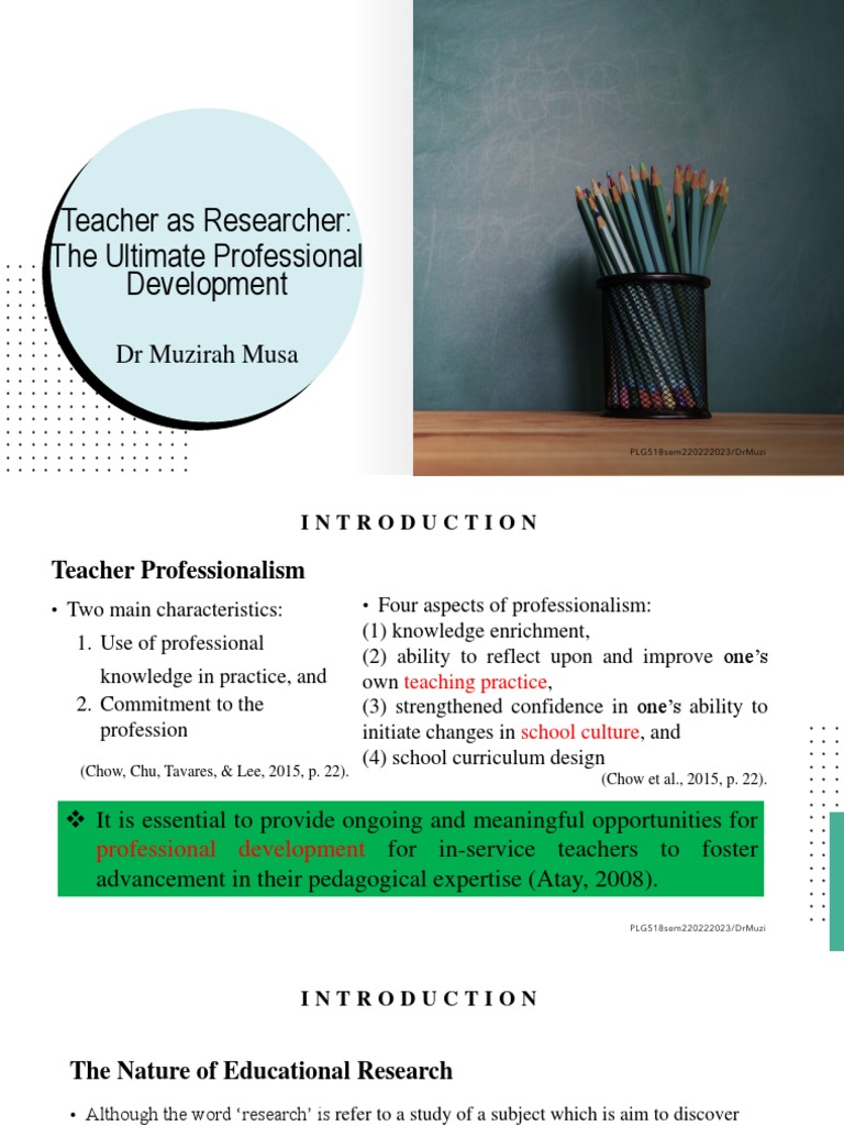 Teacher As Researcher | Download Free PDF | Teachers | Learning