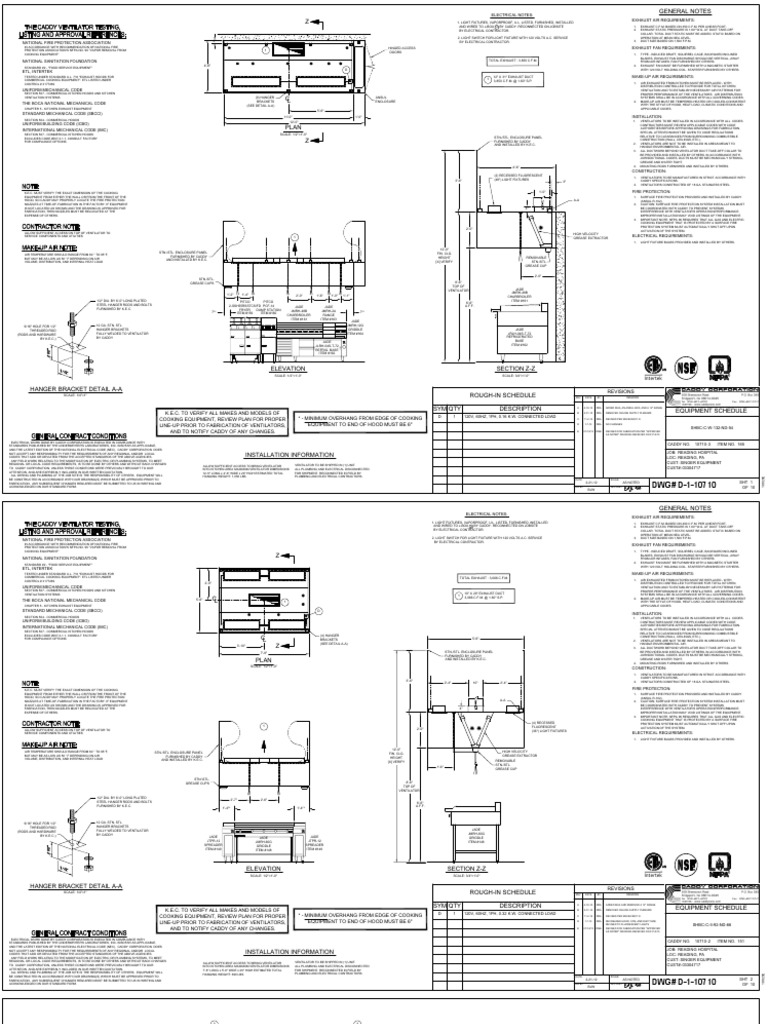 Reading Hood Drawings | PDF | Duct (Flow) | Ventilation (Architecture)