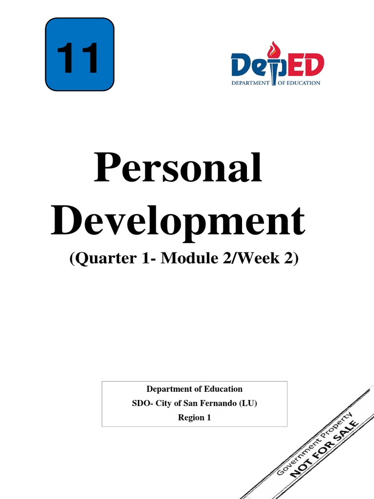 Grade 11-Personal Development-Q1 Module 2 | PDF | Adolescence | Puberty