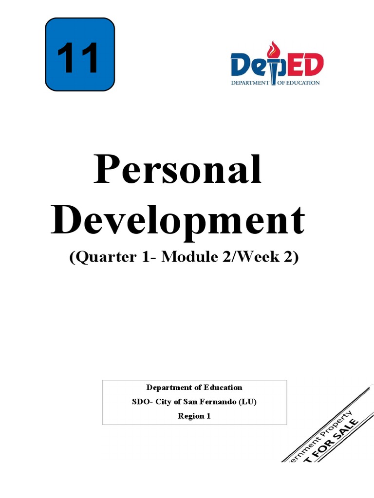 Grade 11-Personal Development-Q1 Module 2 | PDF | Adolescence | Puberty