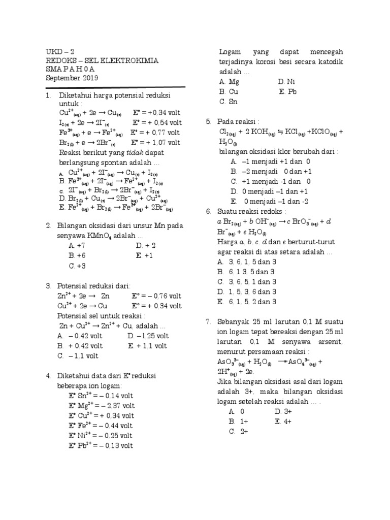 Logam Pelindung Korosi Besi dalam Redoks | PDF