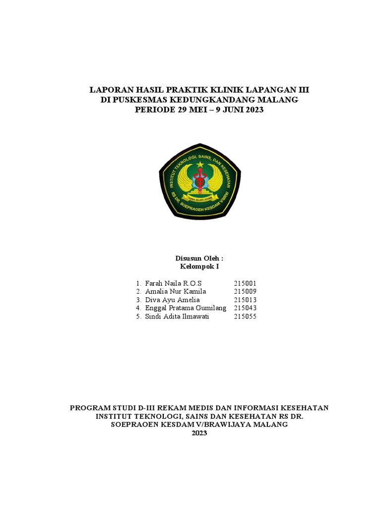 Template Laporan Kelompok PKL III | PDF