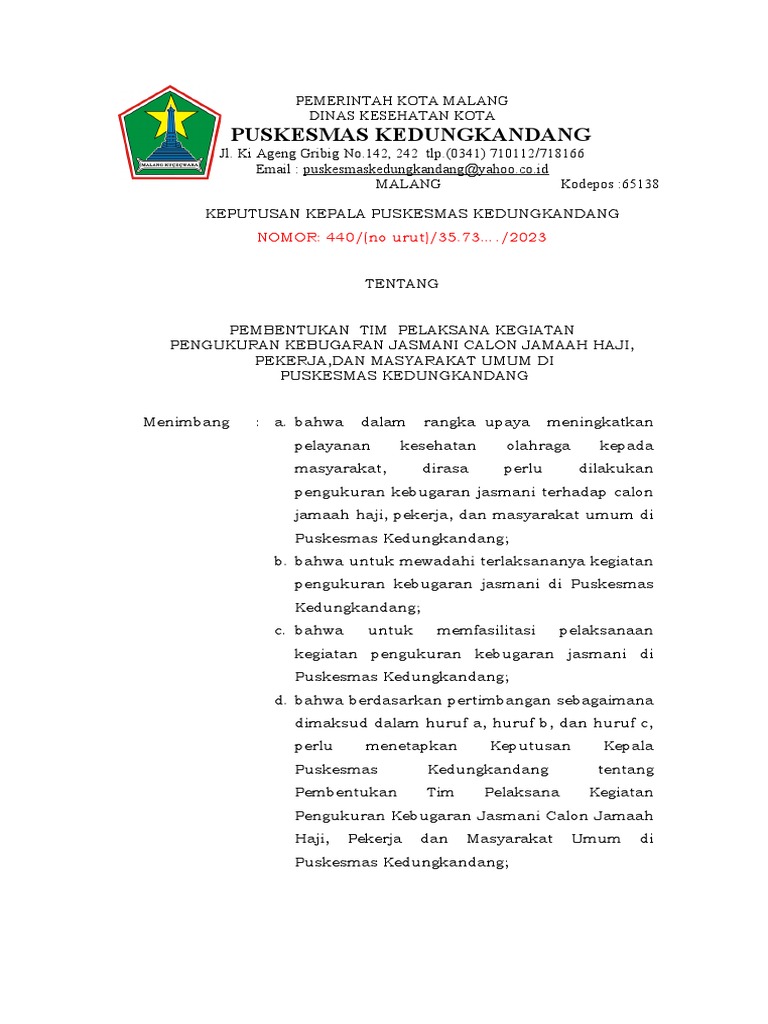 SK Kebugaran PKM KDKD | PDF