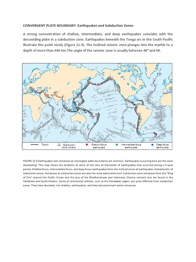 Earthquake Patterns in Subduction Zones: A Case Study of the Tonga ...