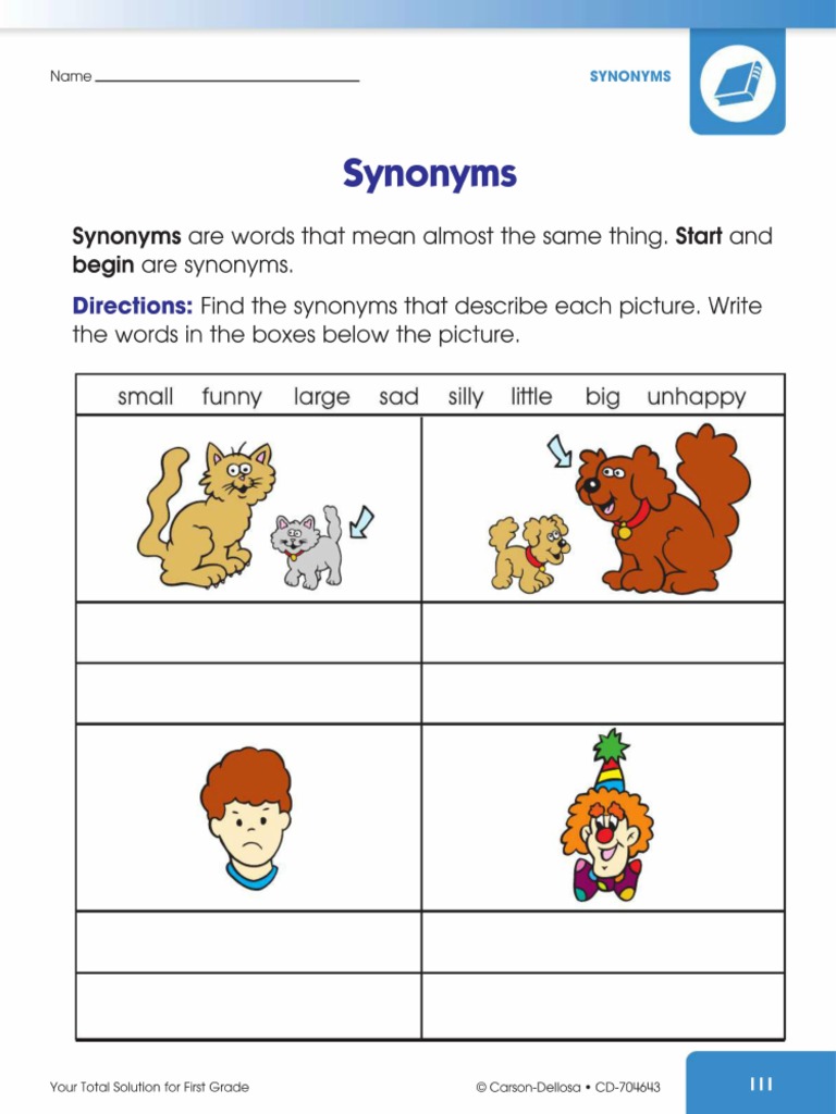 1your - Total - Solution - For - First - Grade - Workbook 112 | PDF