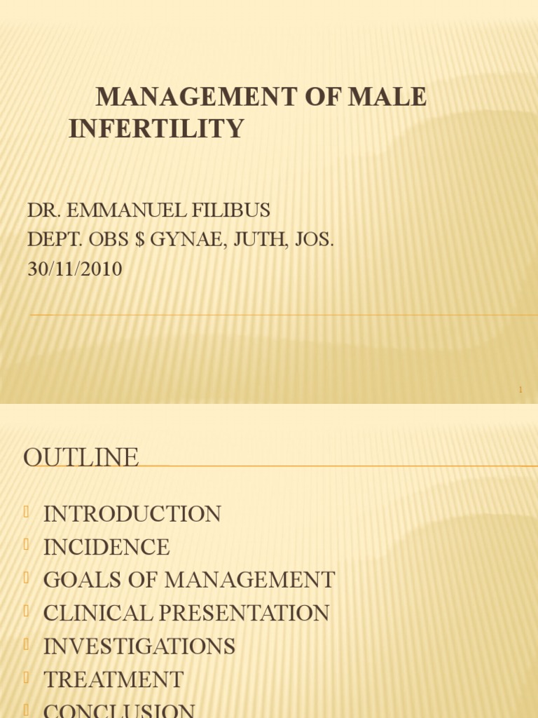 Male Infertility | Download Free PDF | Infertility | Human Reproduction