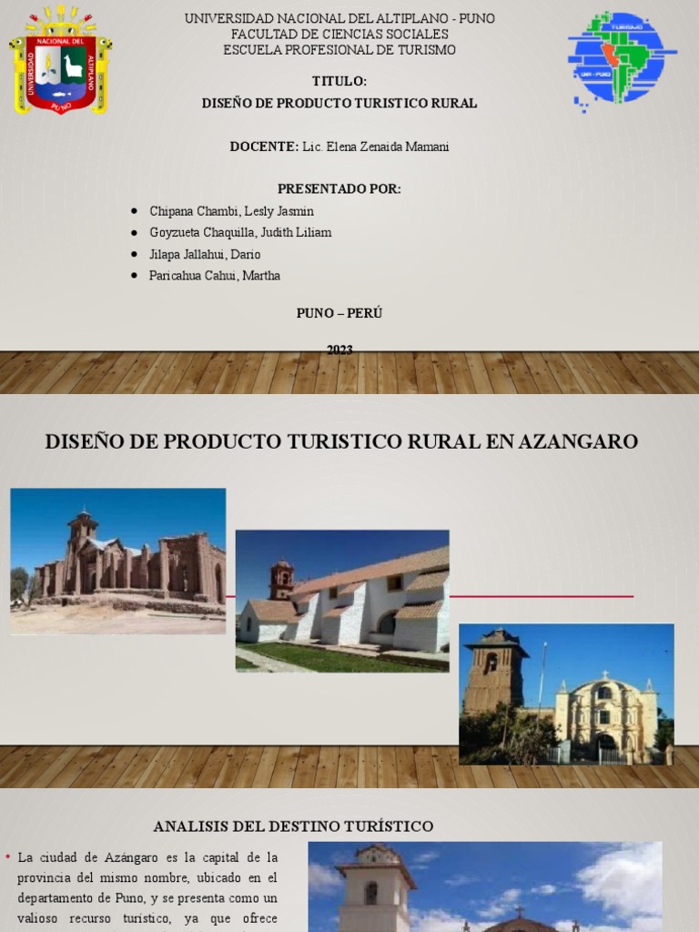 Producto Turistico Rural Azangaro | PDF | Turismo | sal