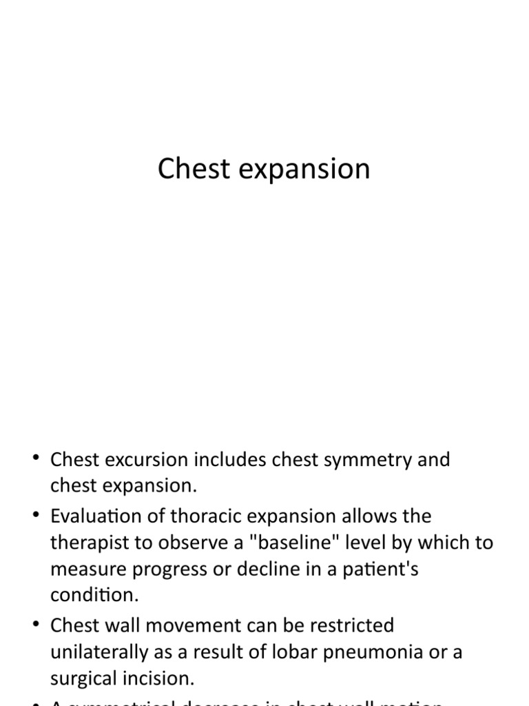 Chest Expansion | PDF | Thorax | Anatomical Terms Of Location