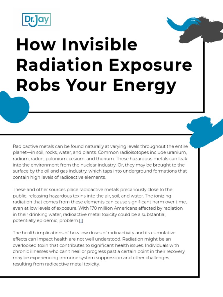 DR Jay Davidson How Invisible Radiation Exposure Robs Your Energy | PDF ...