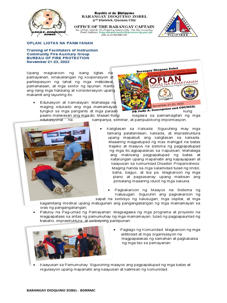 Oplan Ligtas Pamayanan | PDF