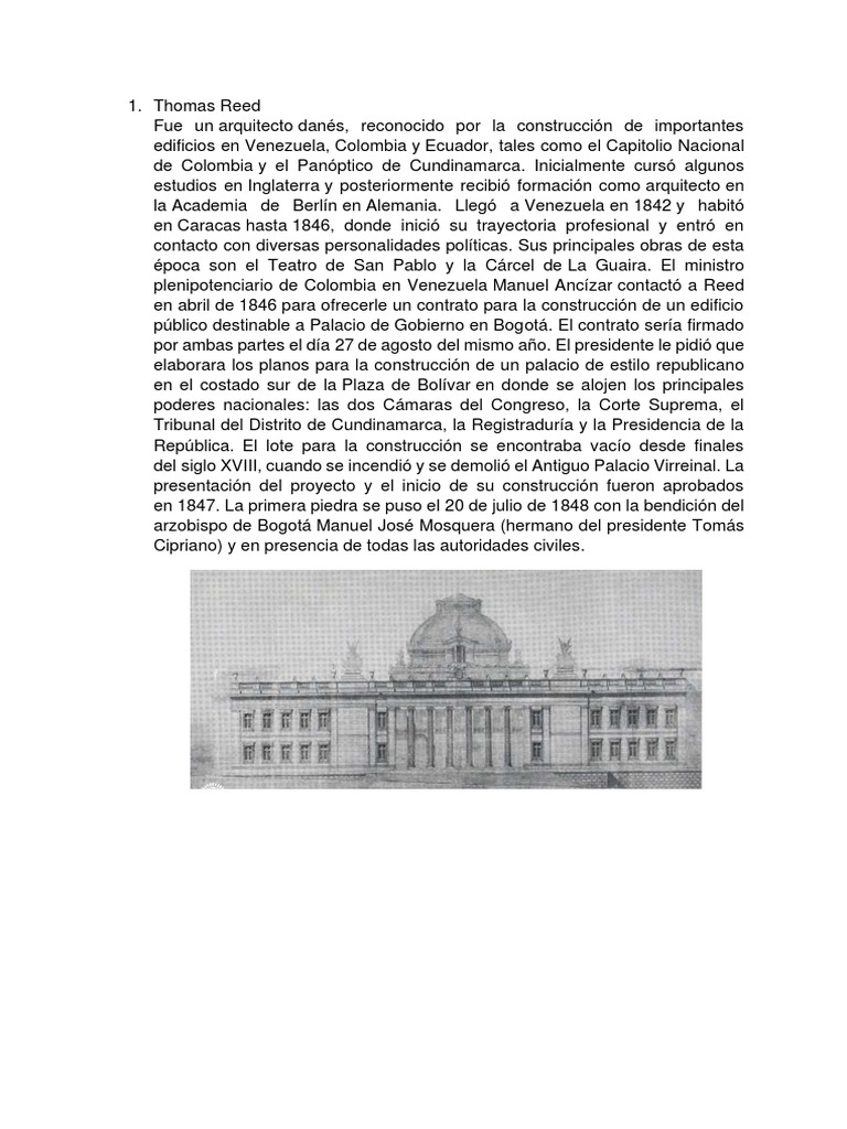 Arquitectura de Thomas Reed | PDF
