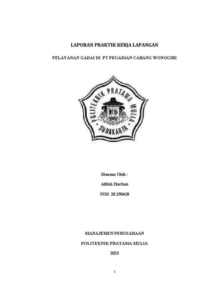 LPR Magang Fiks | PDF | Pengelolaan Keuangan & Uang