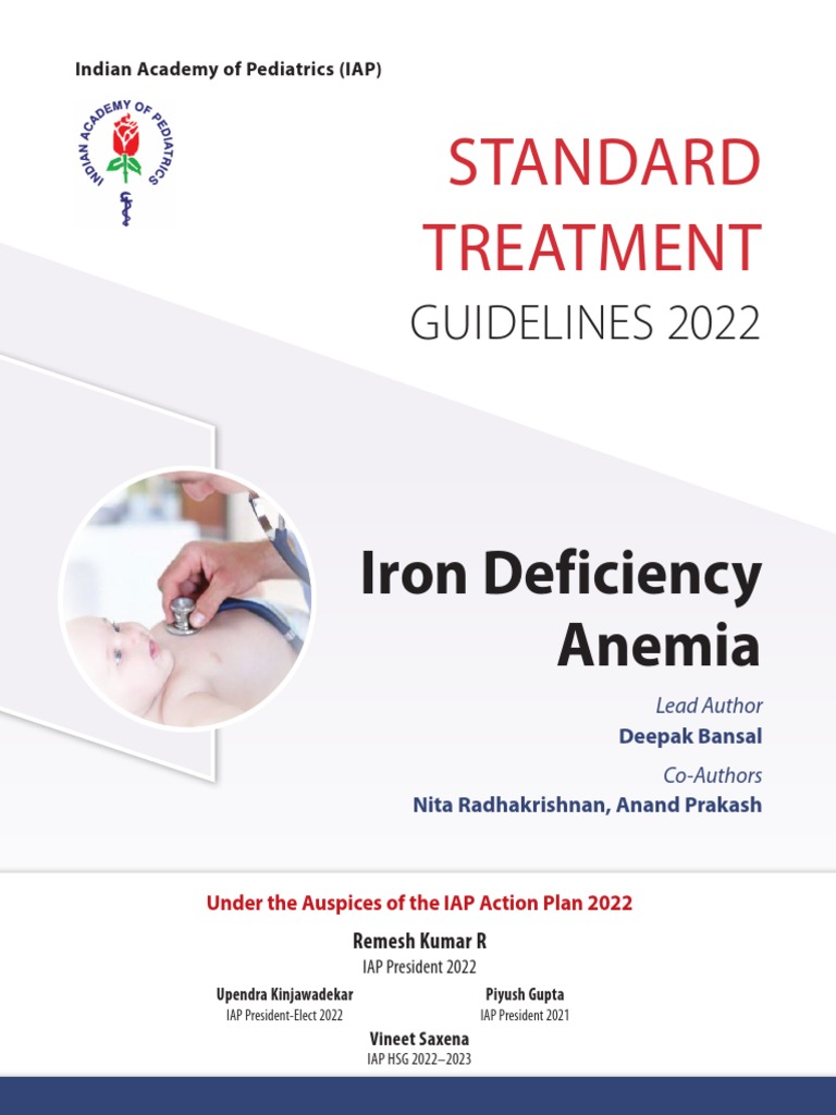 IAP Guidelines for Pediatric Iron Deficiency Anemia | PDF | Anemia ...