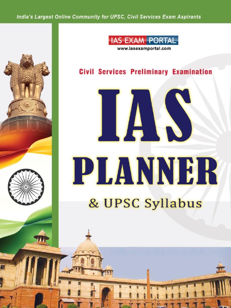 Paid Ebook - Ias Exam Planner & Syllabus | PDF | Government ...