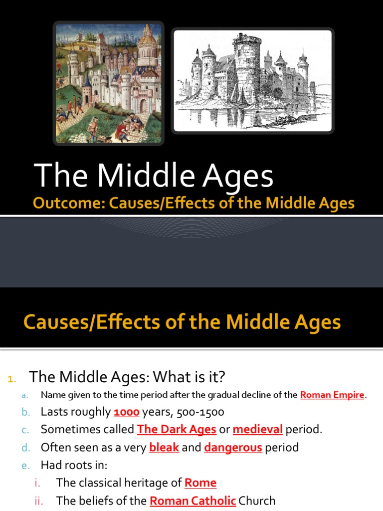 Middle Ages Causes Effects | PDF