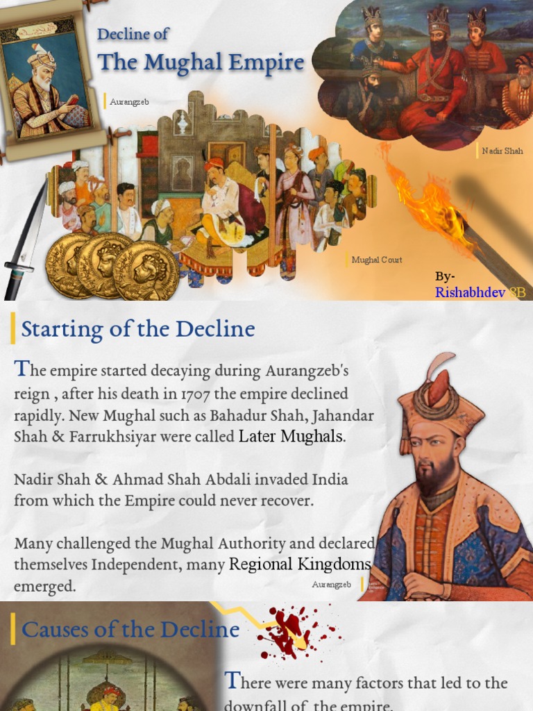 Decline of Mughals & The Rise of Regional Kingdoms | PDF | Mughal ...