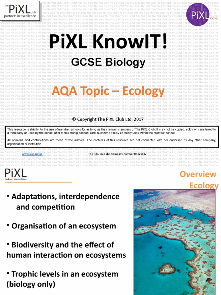 B7 - Ecology | PDF | Ecosystem | Decomposition