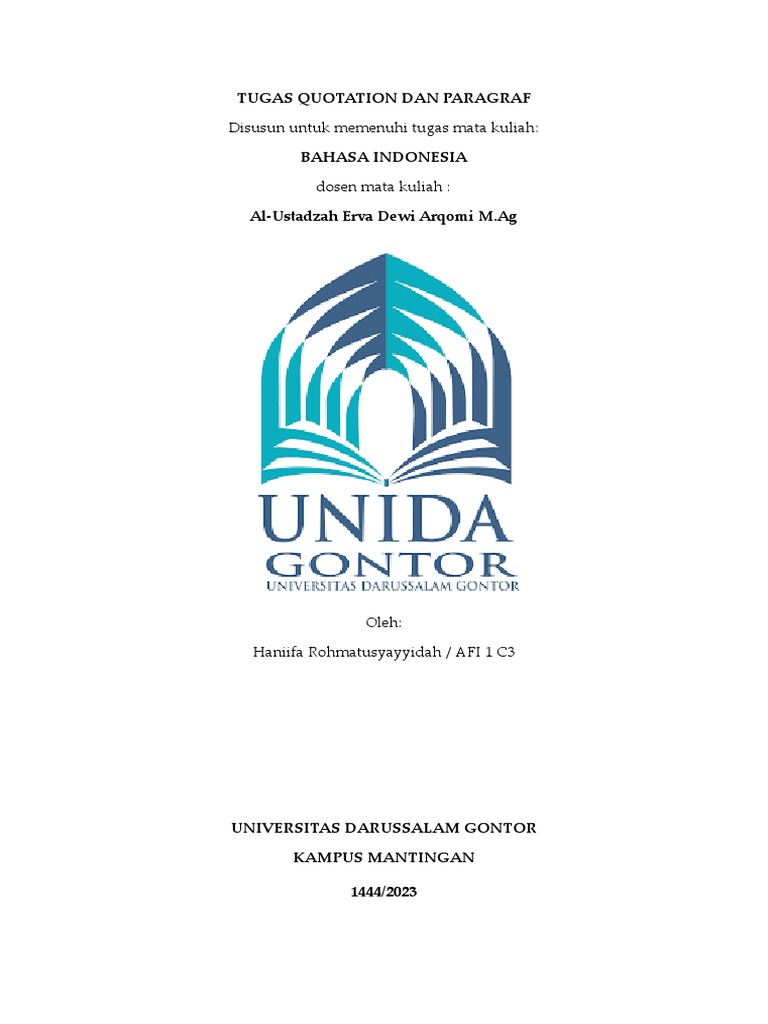 Contoh Quatation, Parafrase, Ringkasan | PDF | Filsafat | Sains & Matematika
