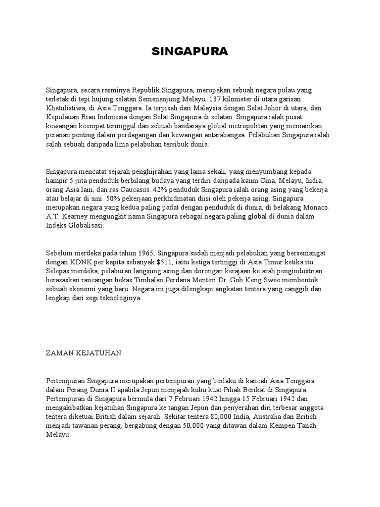 SINGAPURA | PDF