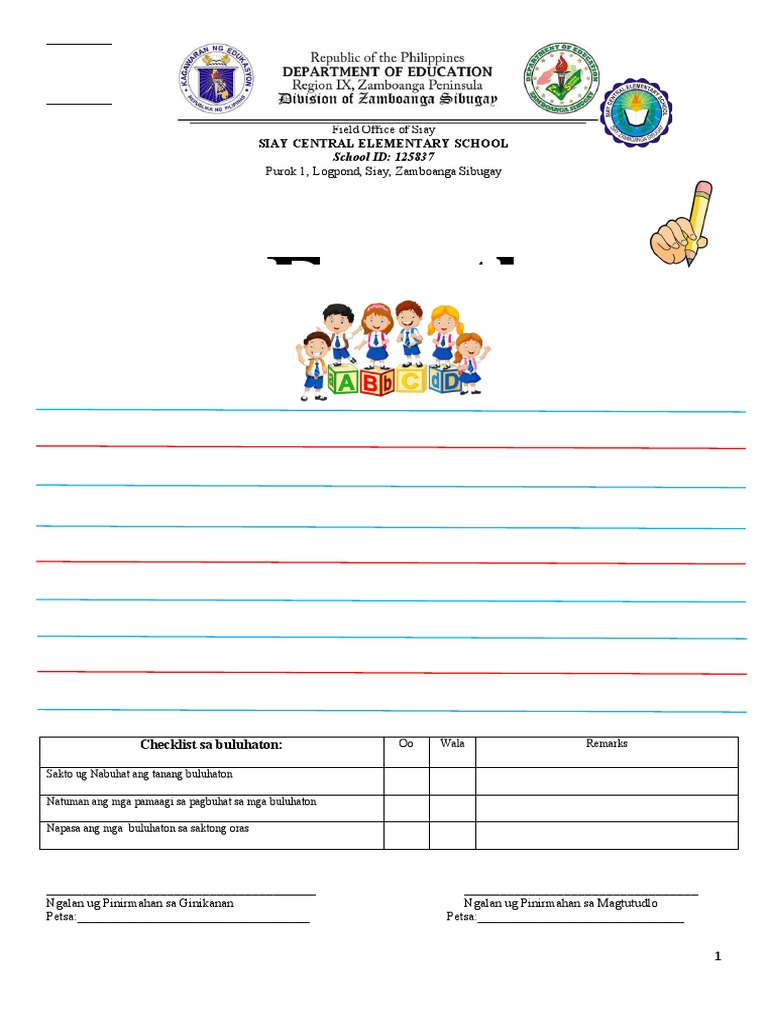 Q4-SINUGBUANONG BINISAYA VERSION-FOURTH QUARTER ASSESSMENT FOR KINDER ...