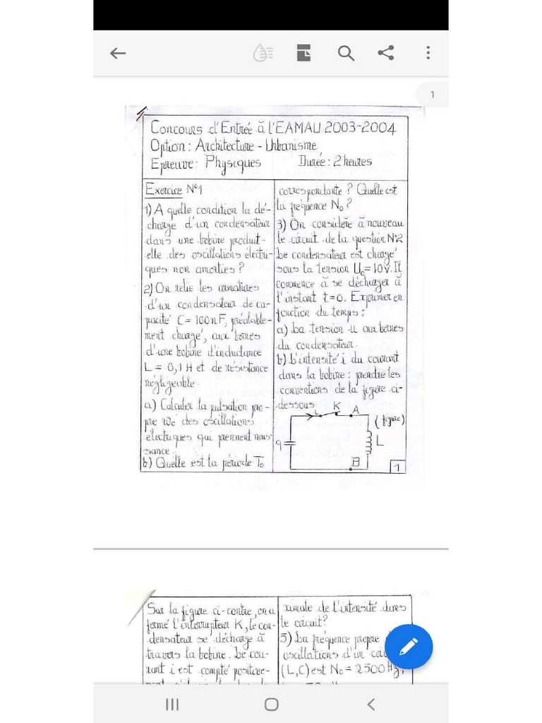 pdf_sujets Physiques (Eamau | PDF