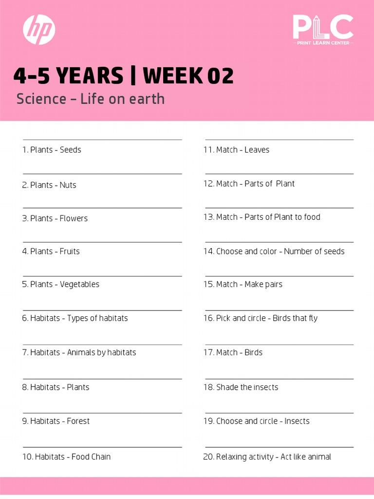 4 5 Week2 Science Life On Earth | PDF | Fruit | Plants
