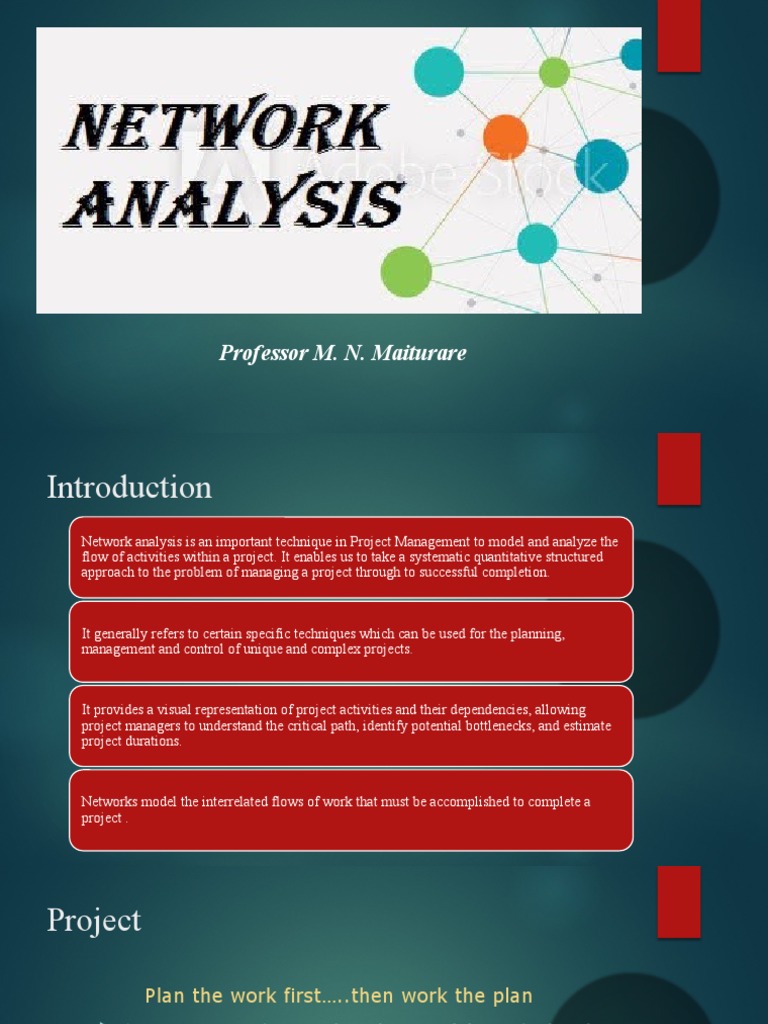 Network Analysis - PPT 1 | PDF | Project Management | Systems Theory