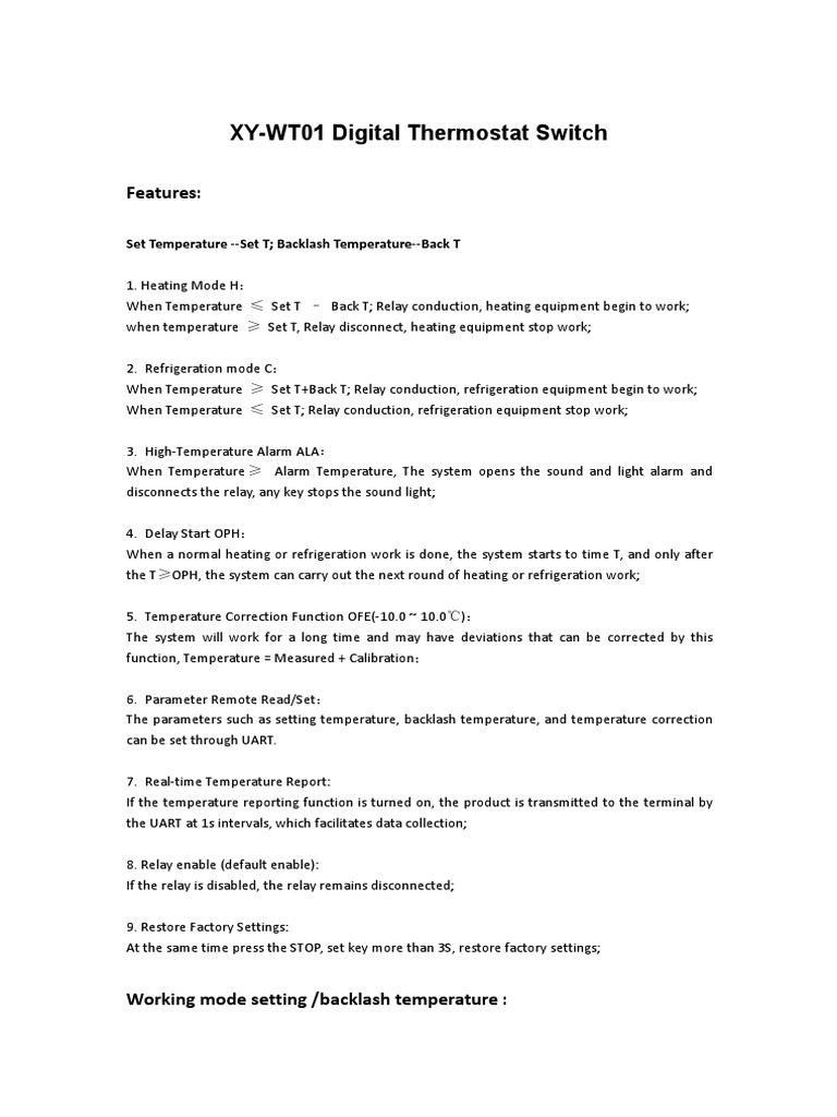 Manual Xy-Wt01 | PDF | Relay | Electronics