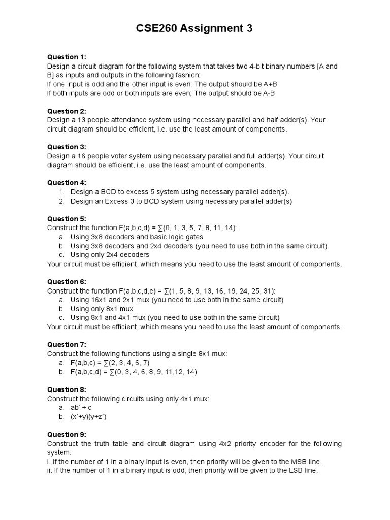 CSE260 Assignment 3 (Fall 2022) | PDF | Teaching Methods & Materials