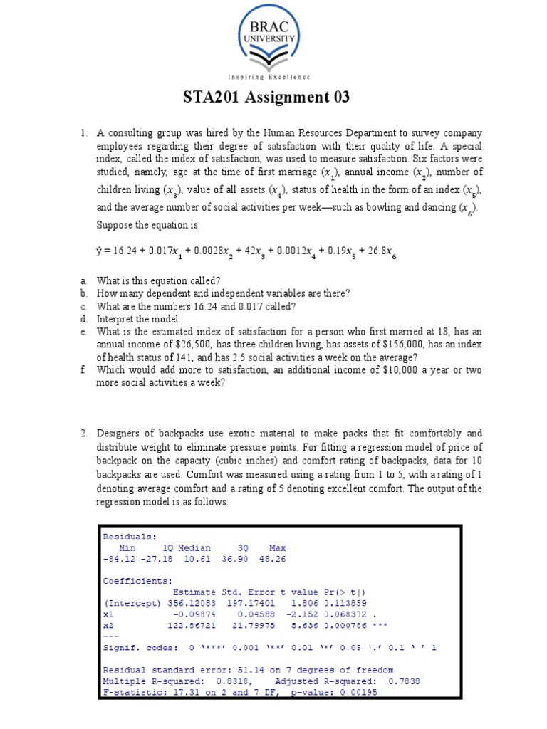 Sta201 Assignment03 Spring2023 | PDF | Dice | Probability