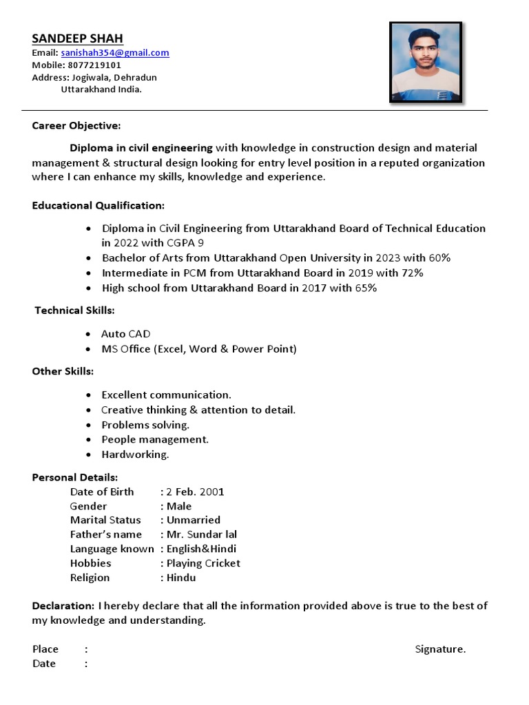 Sandeep Shah Rusume-1 | PDF