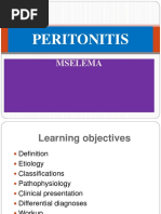 Key Peritoneal Signs of Peritonitis | PDF | Peritoneum | Abdomen