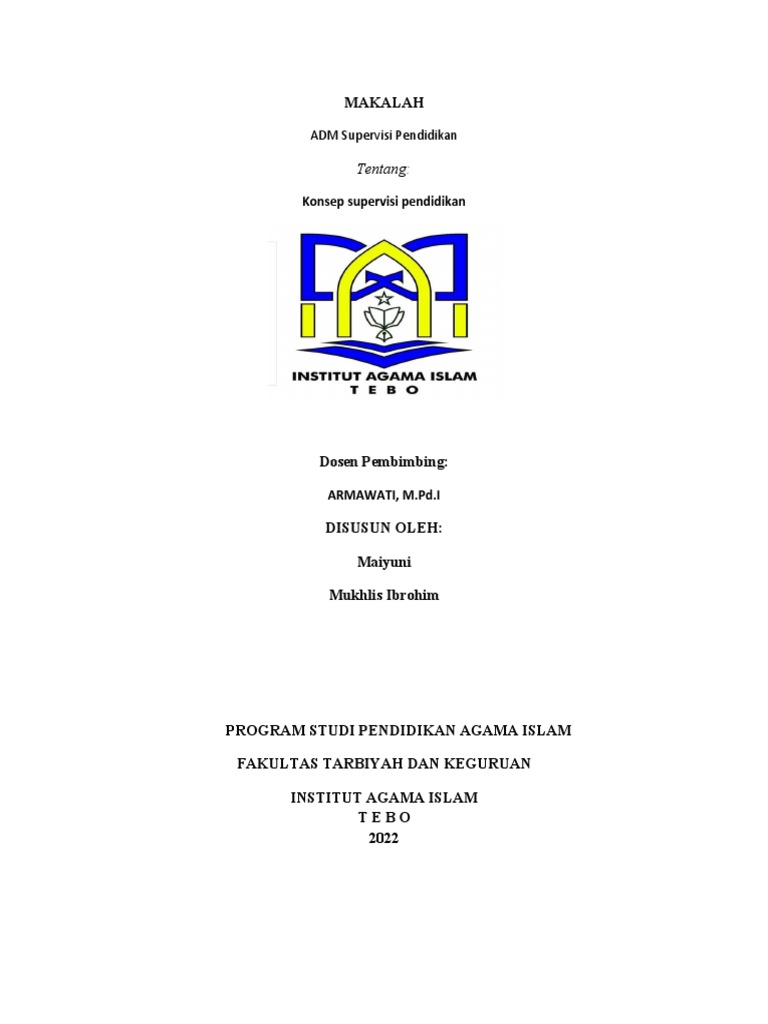 MAKALAH Adm Supervisi Pendidikan Kel.8 | PDF